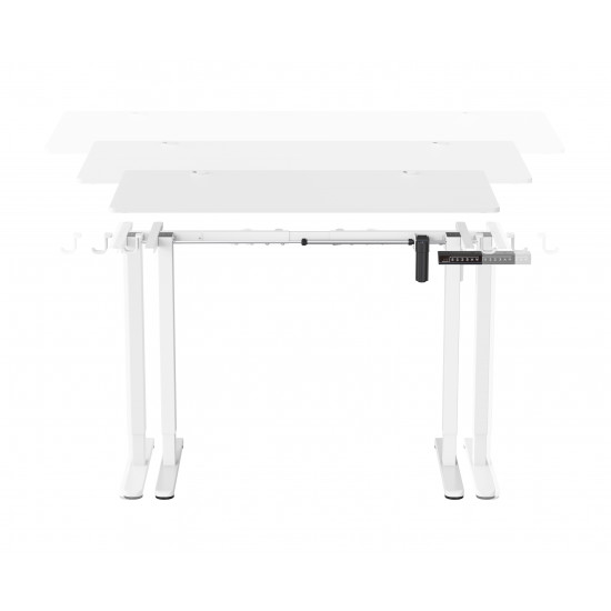 Devo Gaming Table - Agr Lite Frame - White
